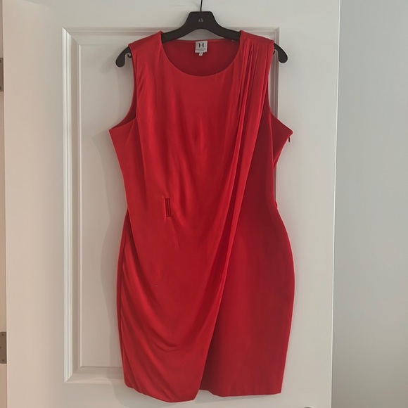 Halston Heritage | Dresses | Halston Heritage Red Dress | Poshmark